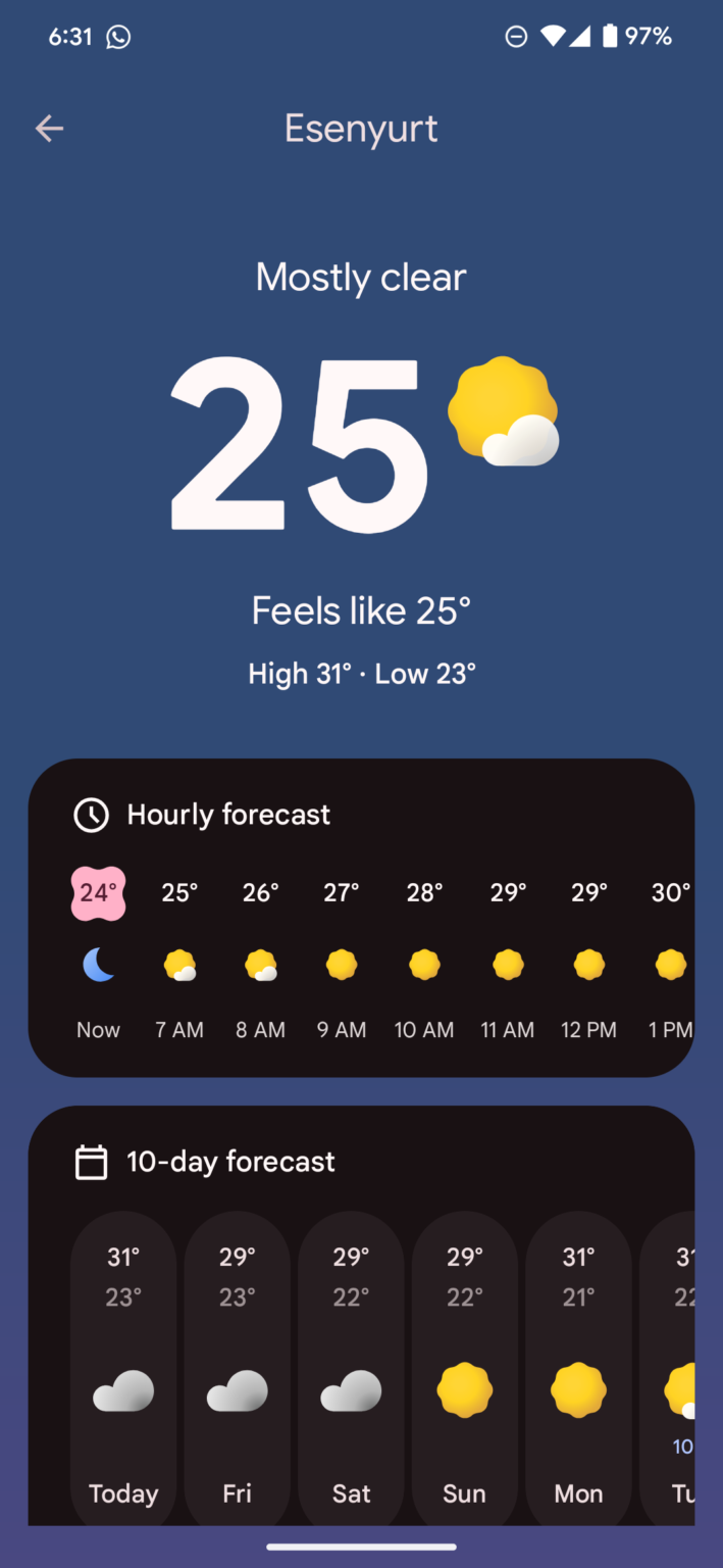 Download the elegant Weather from Pixel 9 for your Xiaomi - XiaomiTime