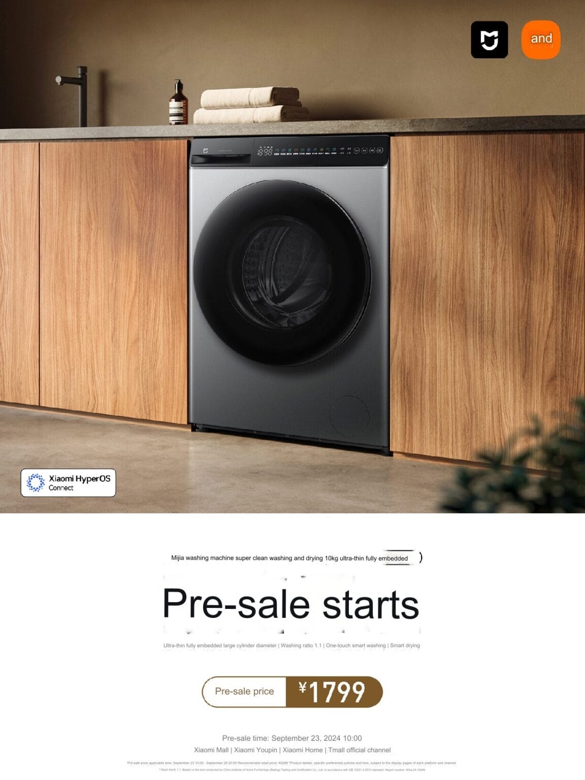 Mijia Washing Machine Super Clean Washer and Dryer on presale - XiaomiTime