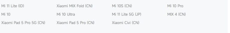Xiaomi EOL list: Updated on December 9, 2024 - XiaomiTime