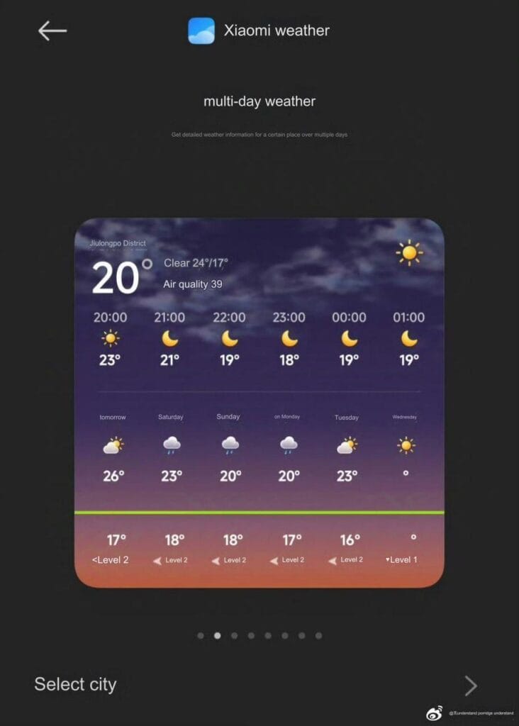 HyperOS 2.0 Beta: New weather and calendar widgets - XiaomiTime