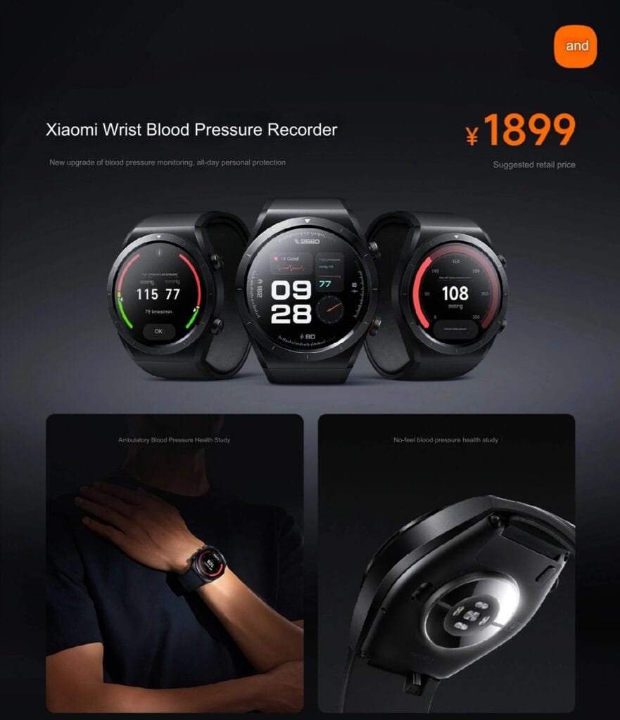 Xiaomi Watch H1 E Wrist blood pressure recorder now available online - XiaomiTime