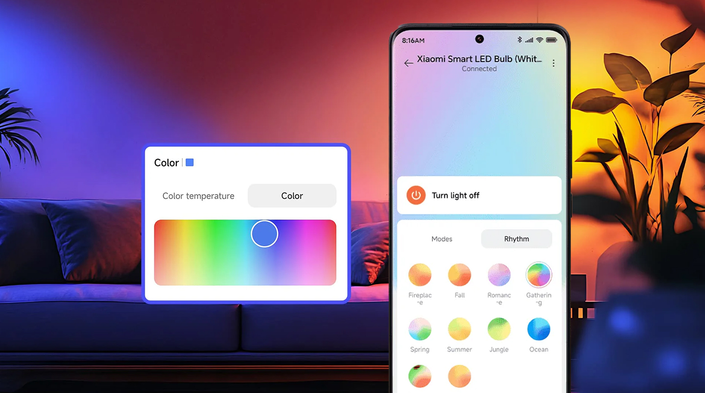 Xiaomi unveils colorful smart RGB light bulb with HyperConnect support ...